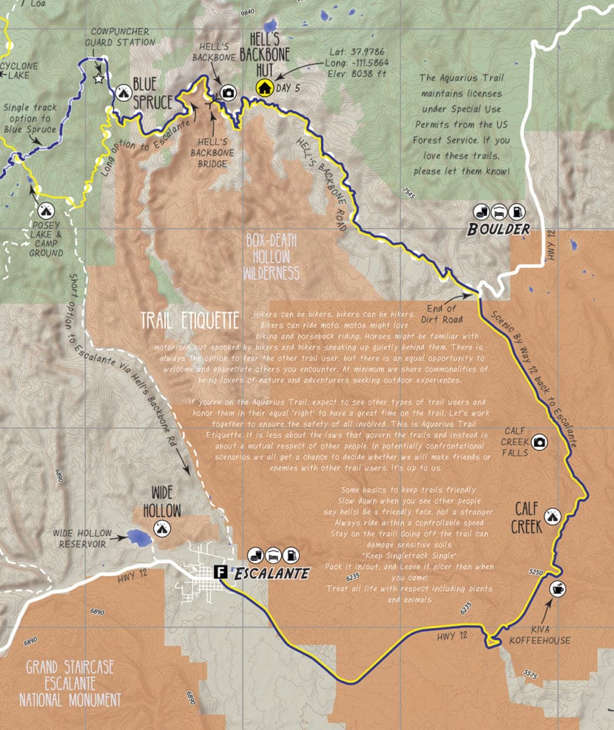 Trails and Routes - Aquarius Trail & Hut System